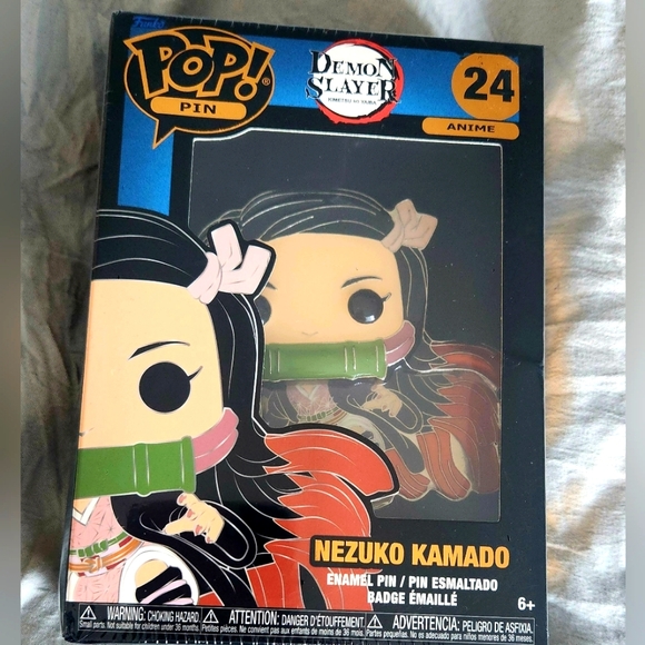 Funko | Other | Funko Pop Sized Pins Demon Slayer Nezuko Kamado Pin ...